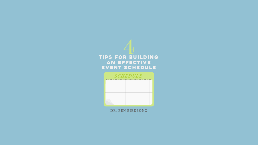 4 Tips for Building an Effective Event Schedule — YM360