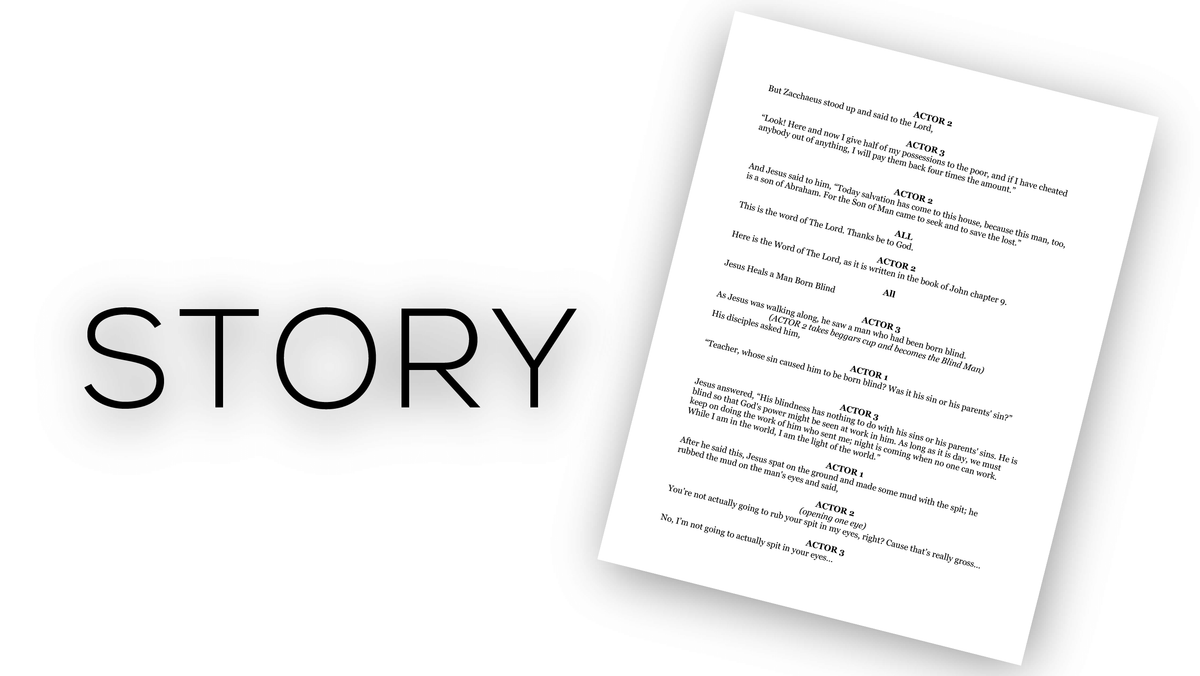 "Stories: Zacchaeus, Eutychus & Blind Man" Script — YM360